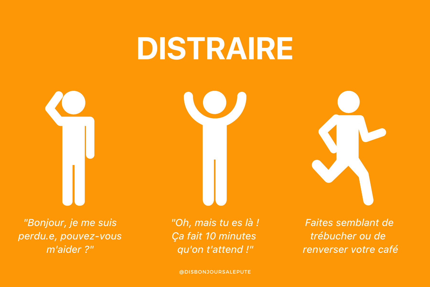 Savoir réagir avec la méthode des 5 D – DISBONJOURSALEPUTE